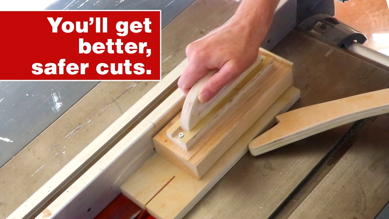 How To Make A Push Block. Essential Woodworking Jig And Shop Project.