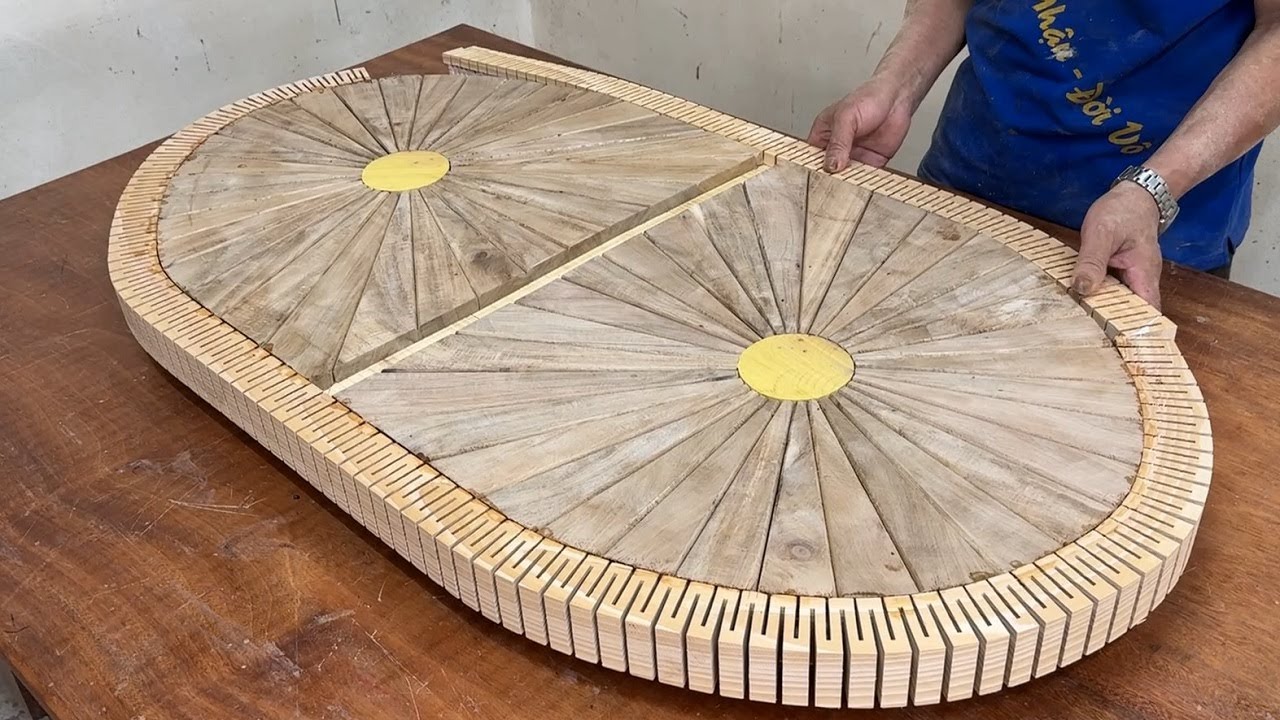 Amazing Woodworking Art - Build A Unique Coffee Table With Soft Curves